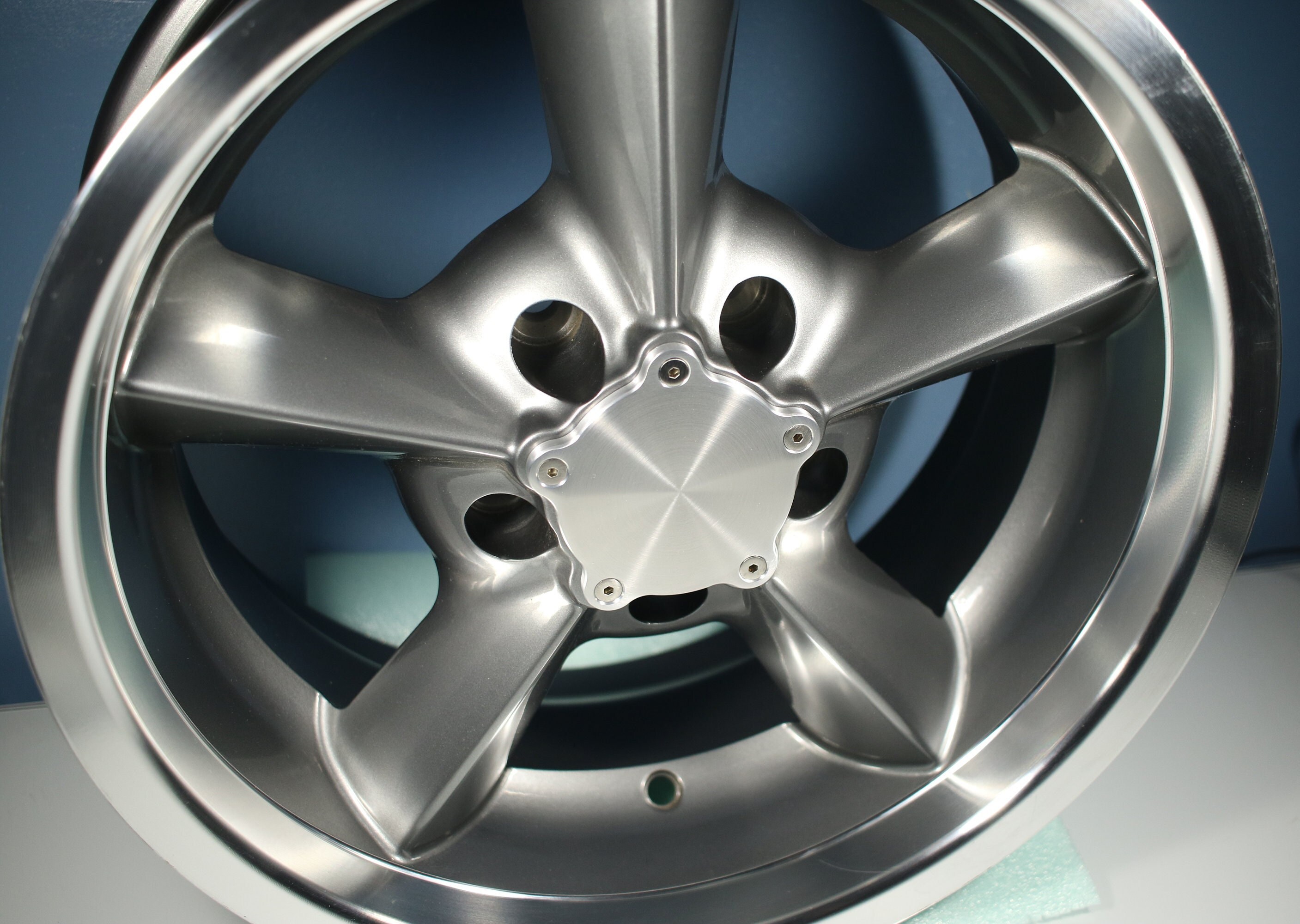 B/G Rod Works Old School Wheels Flat Center Caps Brushed Finish - Etsy