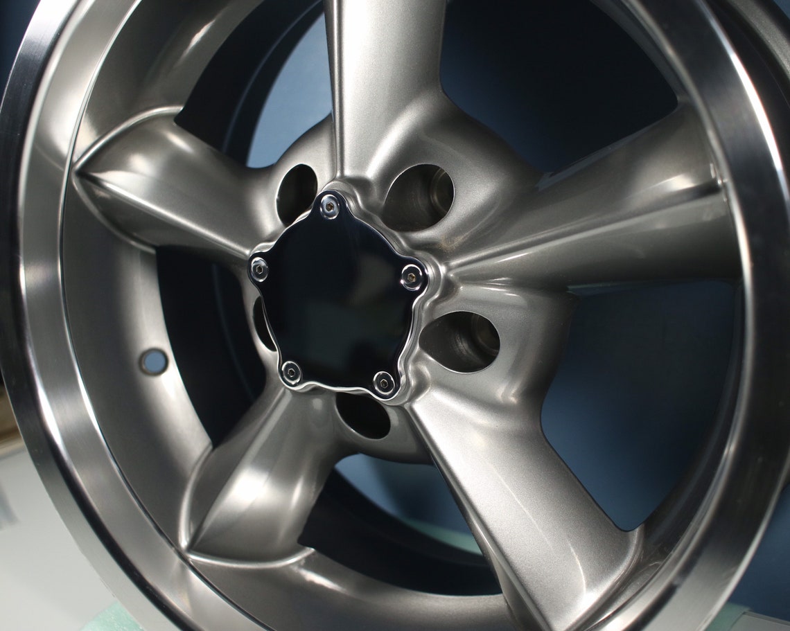 B/G Rod Works Old School Wheels Flat Center Caps Polished Finish - Etsy