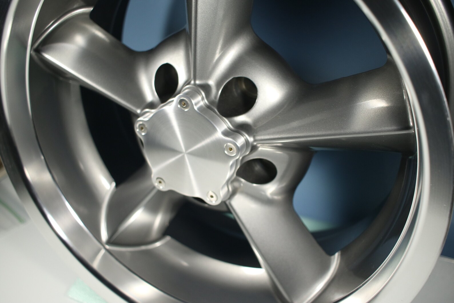 B/G Rod Works Old School Wheels Flat Center Caps Brushed Finish - Etsy