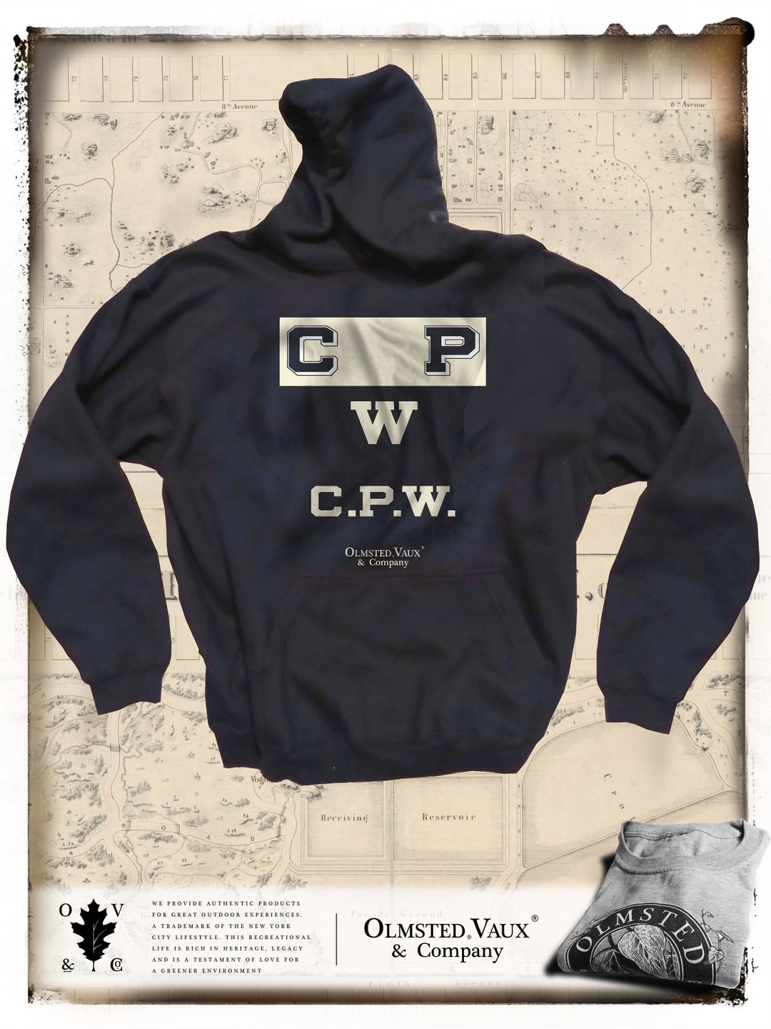 CPW Central Park West Outdoor NYC Hoodie Gift New York City Parks ...