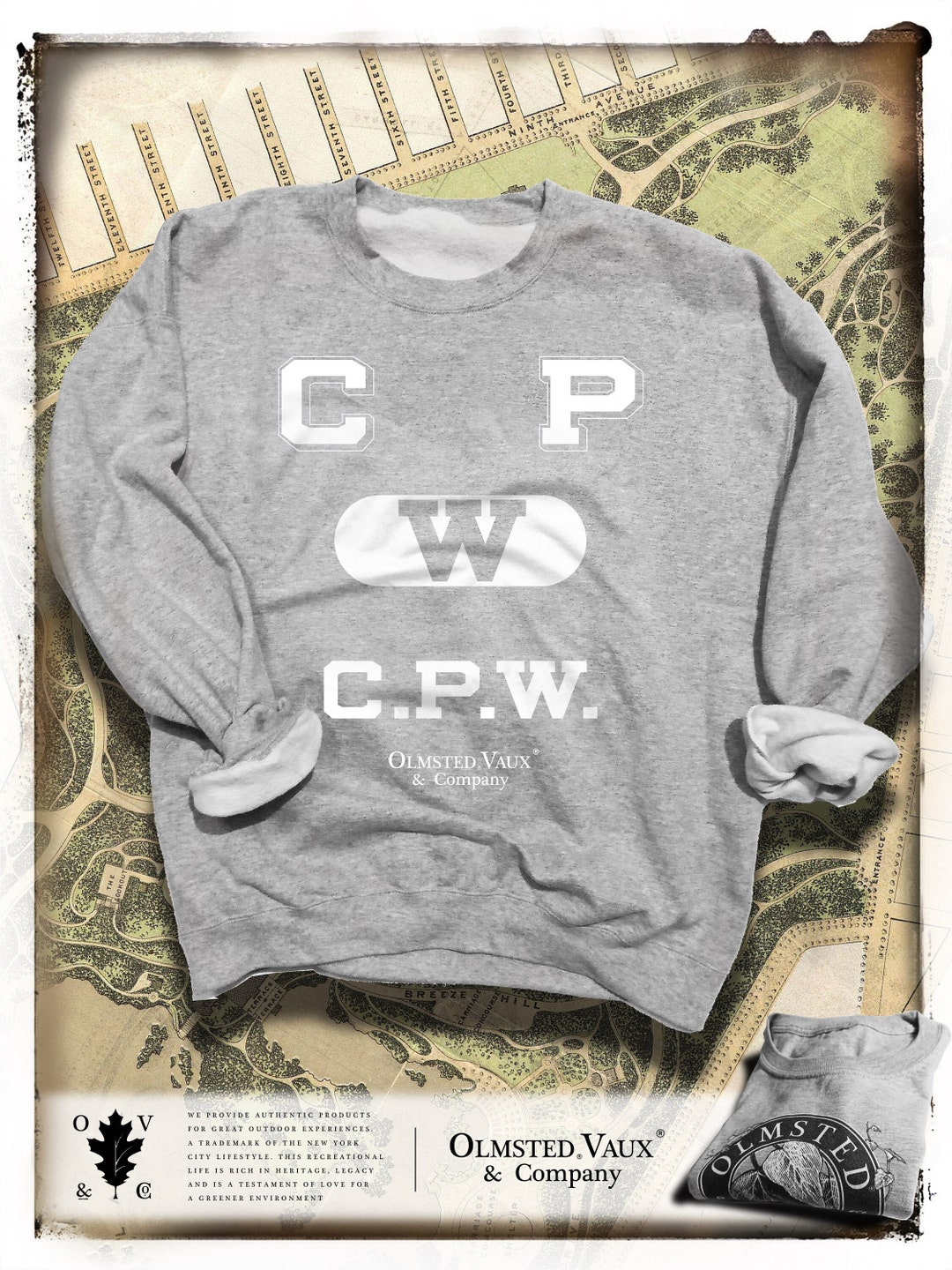 CPW Central Park West Outdoor NYC Sweatshirt Gift New York City Parks ...