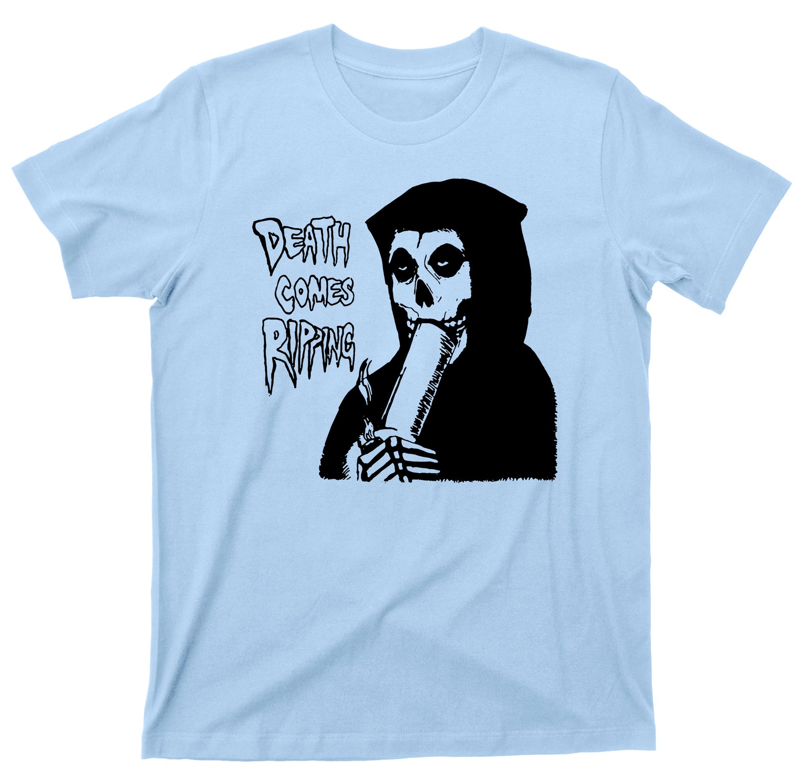 Death Comes Ripping T Shirt Grim Reaper Graphic Tshirt | Etsy