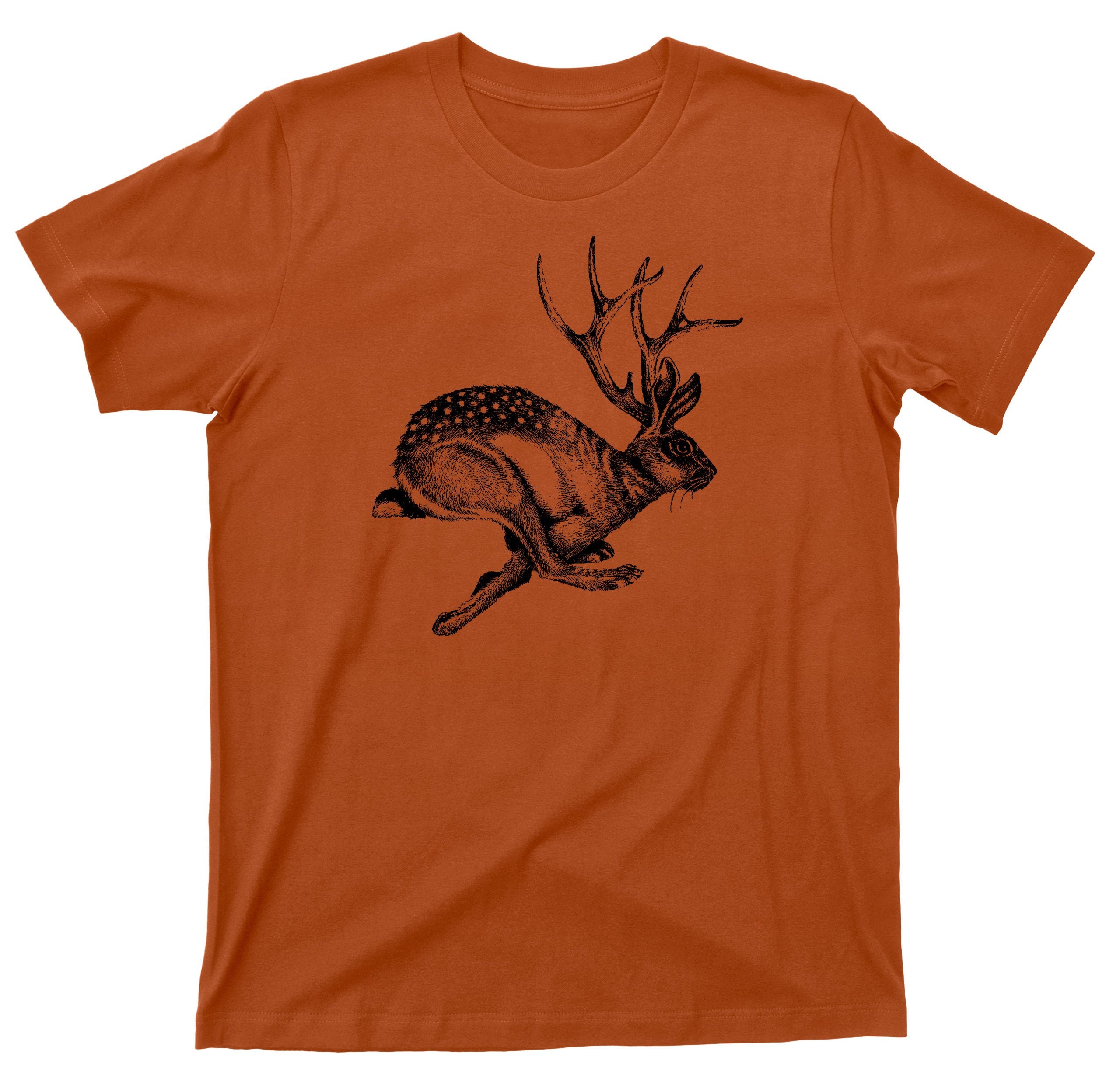 Jackalope T Shirt Jackrabbit Antelope Horns Cryptids - Etsy