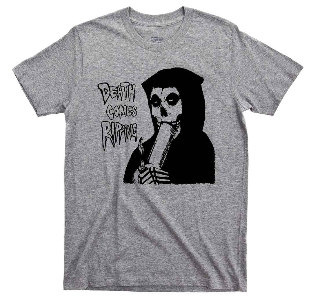 Death Comes Ripping T Shirt - Grim Reaper Graphic Tshirt - Etsy