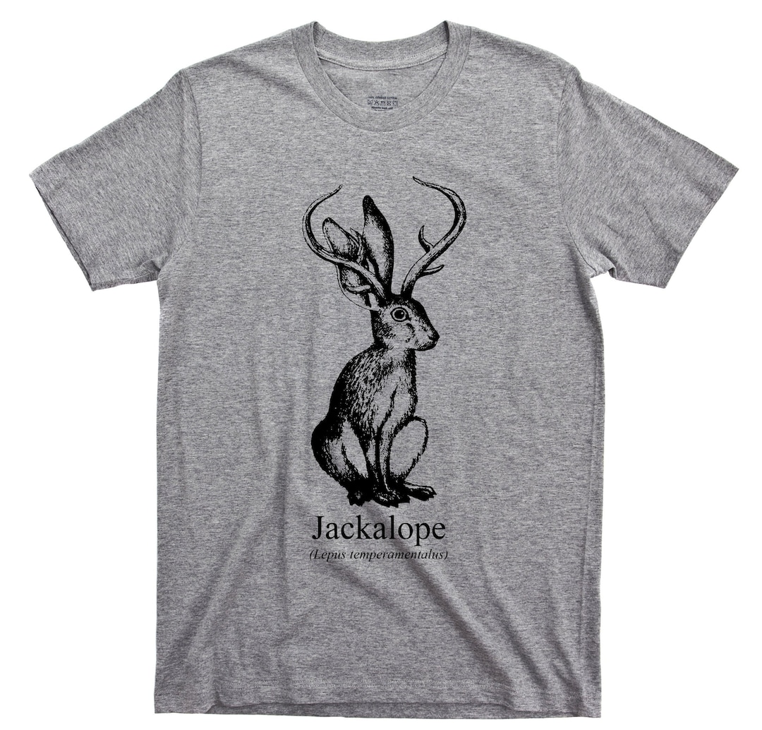 Jackalope T Shirt - Lepus Temperamentalus Jackrabbit Antelope Horns ...