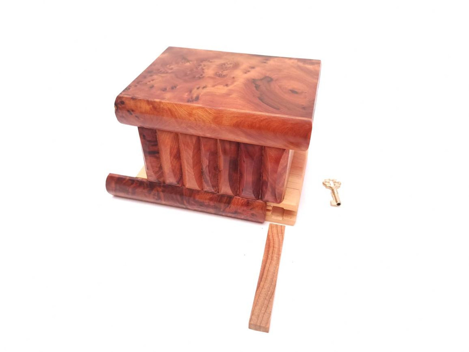 Set of 2 Wooden Puzzle Boxes Secret Jewelry Box Case - Etsy