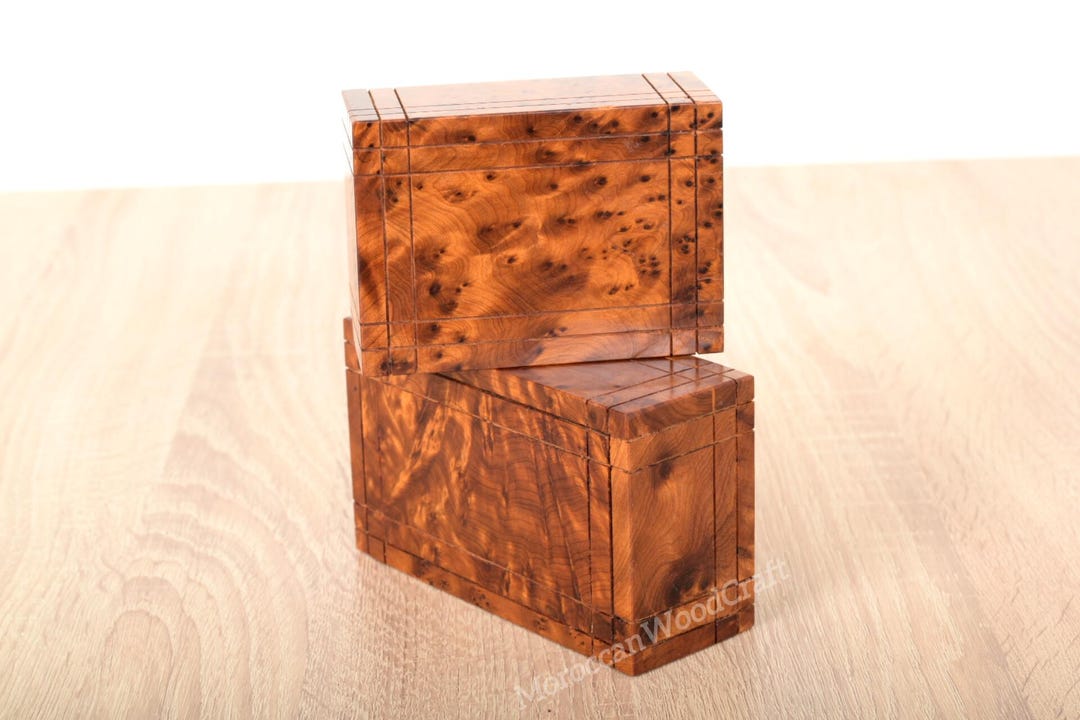 Wooden PUZZLE Box - Secret Jewelry Box Case - Cider Wood - Wooden Magic ...