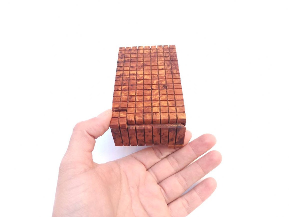 Set of 2 Wooden Puzzle Boxes Fast Shipping Secret Jewelry - Etsy