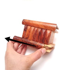 Set of 2 Wooden Puzzle Boxes Secret Jewelry Box Case Wooden Magic ...