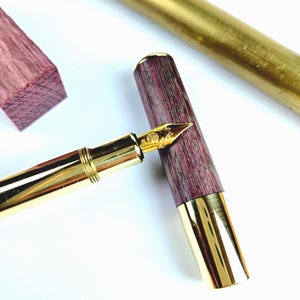 HANDMADE Brass & Rosewood Fountain Pen: Luxury Writing Gift - Etsy