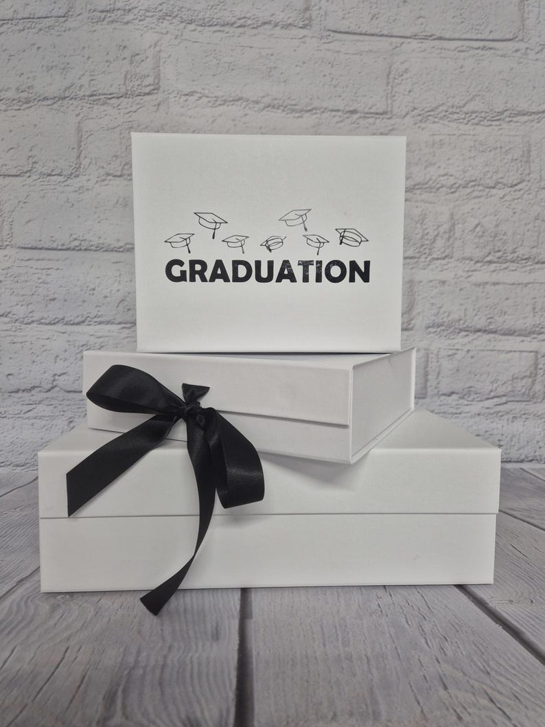 Personalised Graduation Keepsake Box: Recycled Gift With Ribbon - Etsy UK