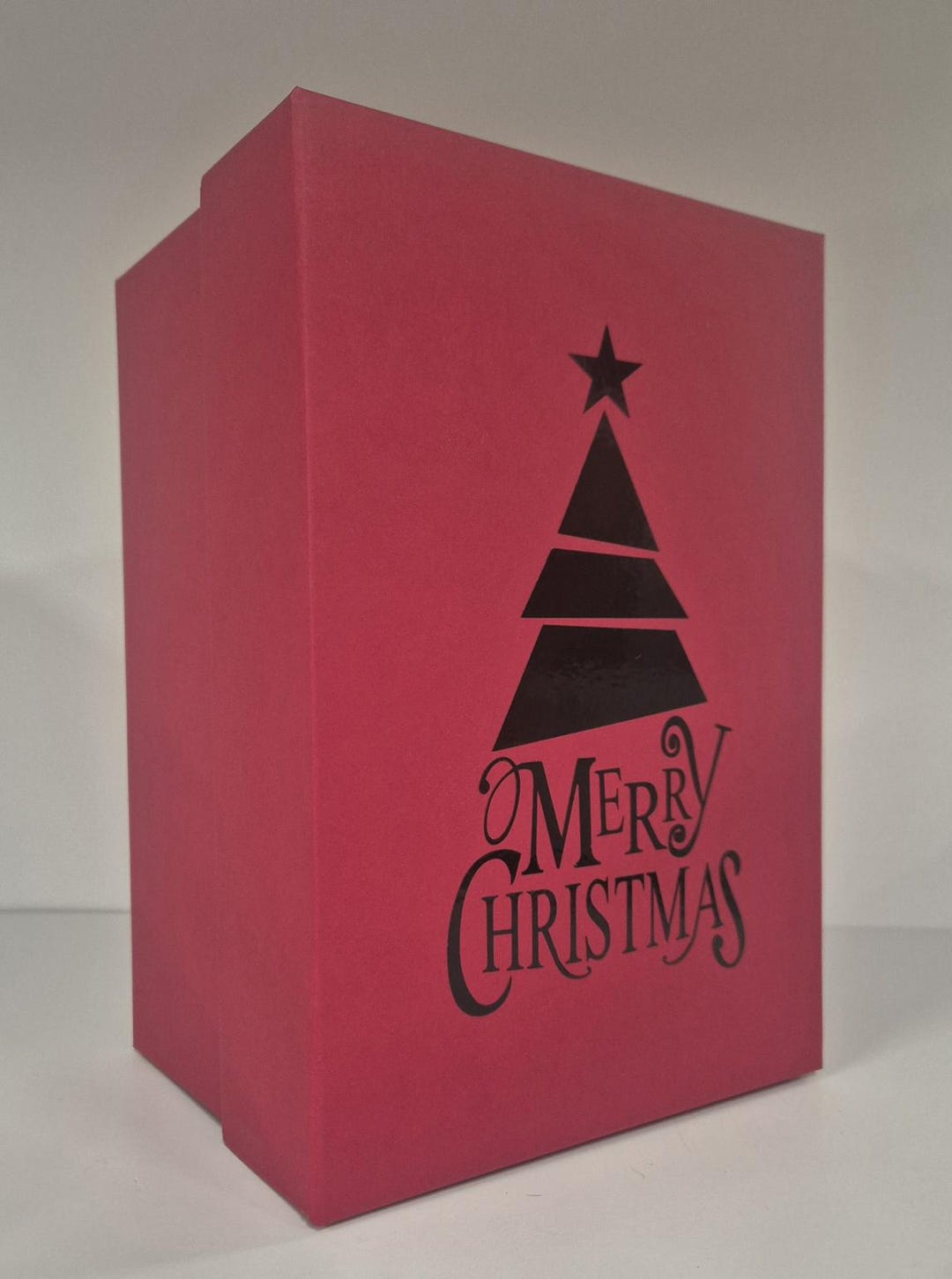 Rigid Gift Box With Lift off Lid - Printed With a Lovely Merry ...