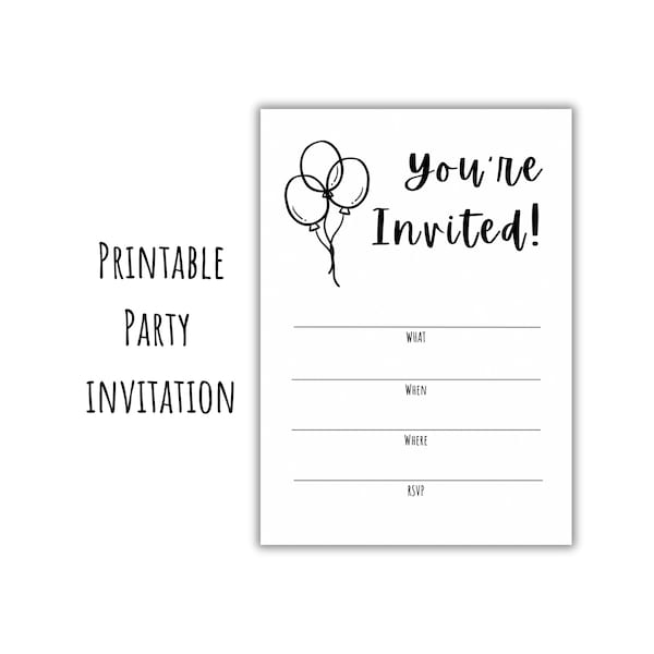 Fill in Invitations - Etsy