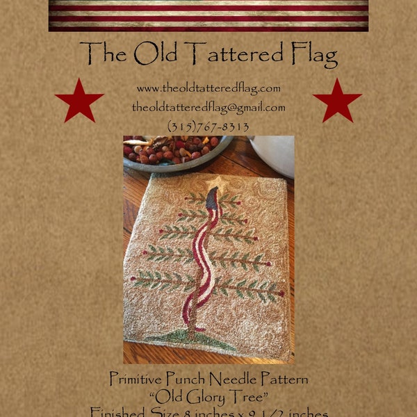 The Old Tattered Flag Punch Needle - Etsy