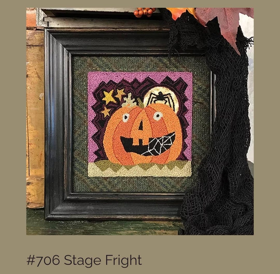Threads That Bind 706 STATE FRIGHT Spider Jack-o-lantern Scarecrow ...