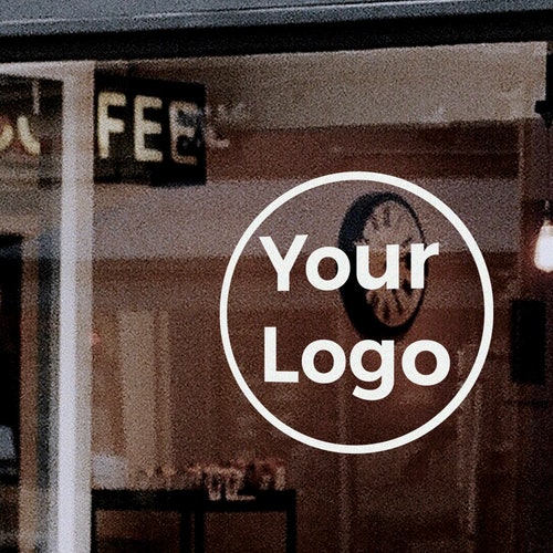 Business Logo Store Front Window Decal Custom Business Logo - Etsy