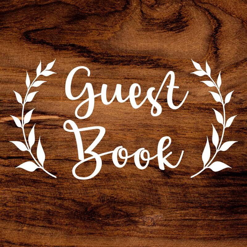 Custom Wedding Book Decal - Etsy