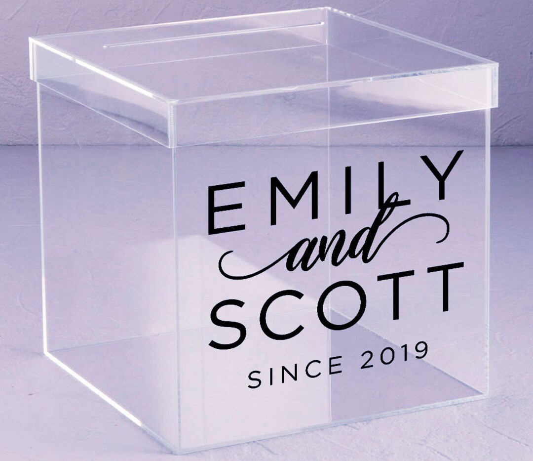 Couples Names Wedding Decal - Custom Names Wedding Decal Sticker - Card ...