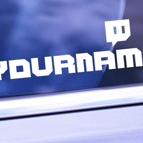 Custom Streamer Name Vinyl Decal Personalized Gamer Username | Etsy