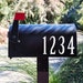 Custom Address Number Vinyl Decal Mailbox Vinyl Decal Sticker Address ...