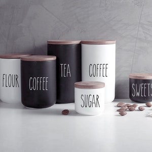 Custom Kitchen Storage Labels for DIY Home Projects - Ceramic / Glass ...