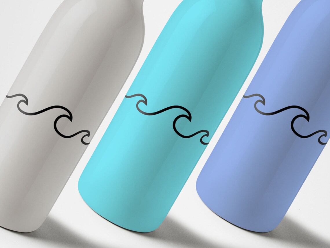 Ocean Wave Vinyl Decal - Beach Decal - Window Decal - Car Decal ...