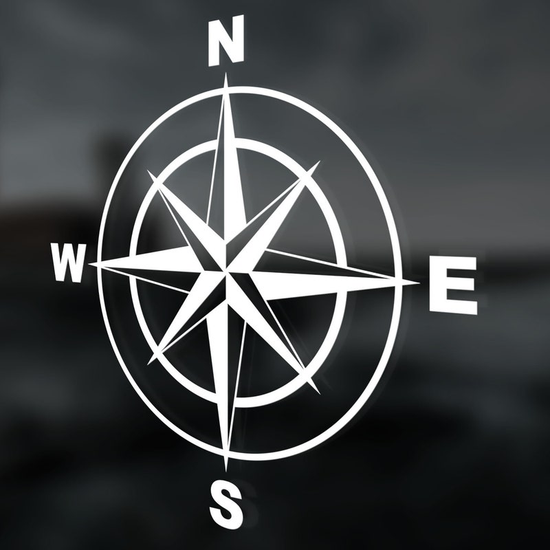 Compass Decal - Etsy