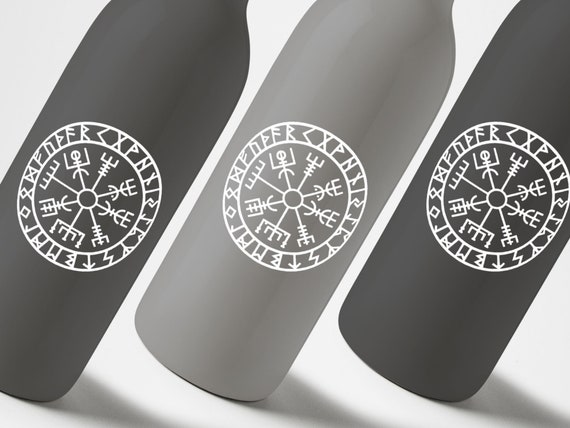 Norse Wayfinder Vegvisir vinyl car decal Free shipping Runes 20+ colors ...