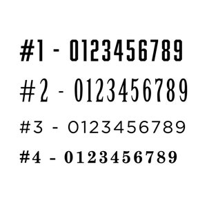 Custom Address Number Vinyl Decal - Mailbox Vinyl Decal Sticker ...