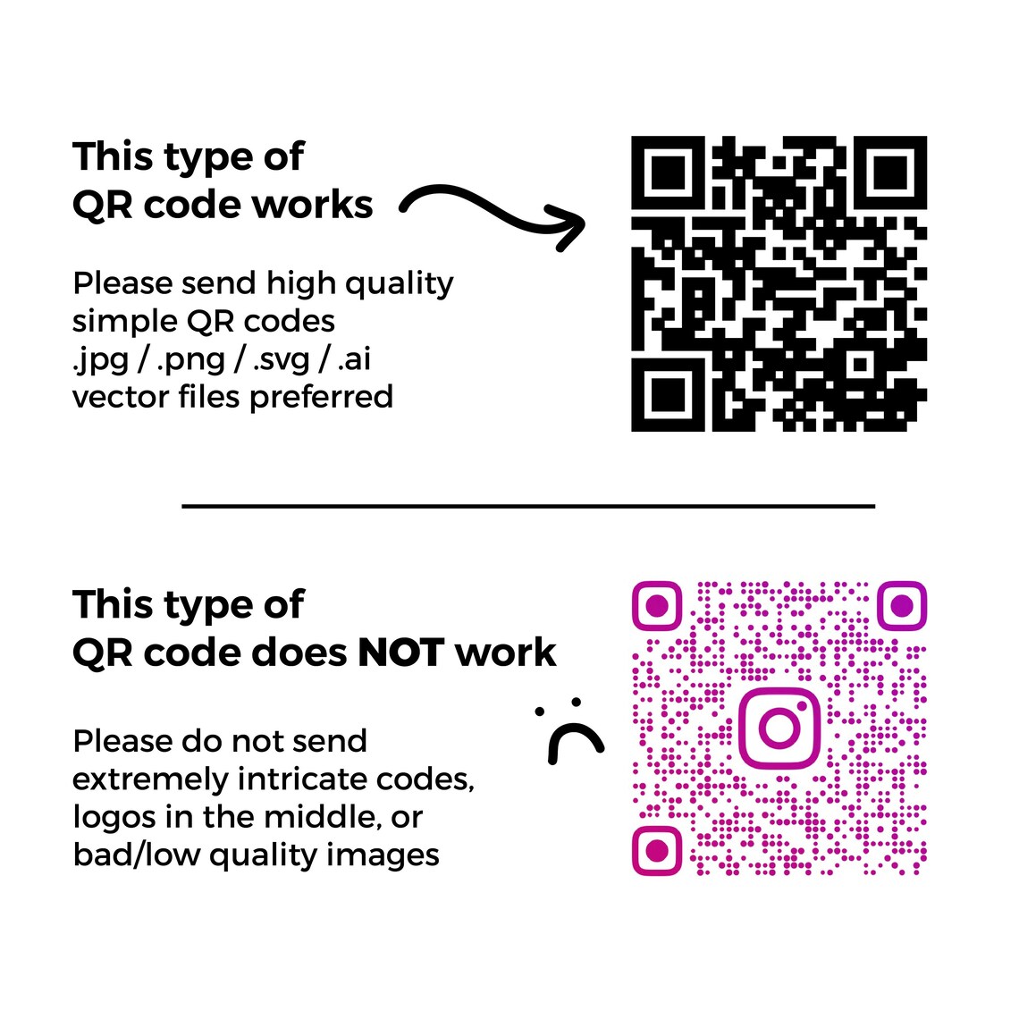 Custom QR Code Vinyl Decal Storefront / Business / Car / - Etsy