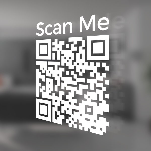 Qr Code Car Window Decal - Etsy Canada