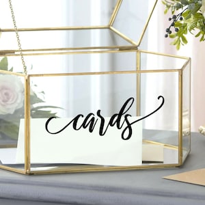 Cards Decal - Wedding Card Box Decal - DECAL ONLY - Wedding Decal ...