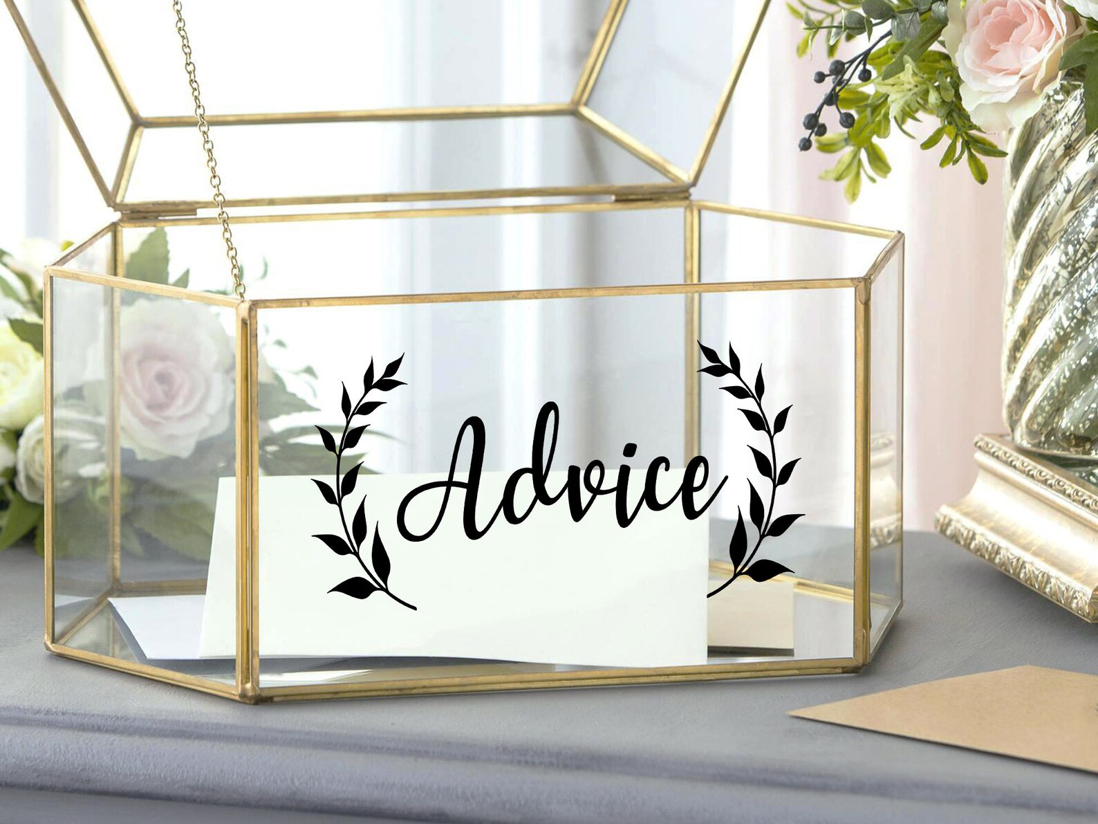 Advice Cards Box Decal Vinyl Decal Sticker Advice With - Etsy