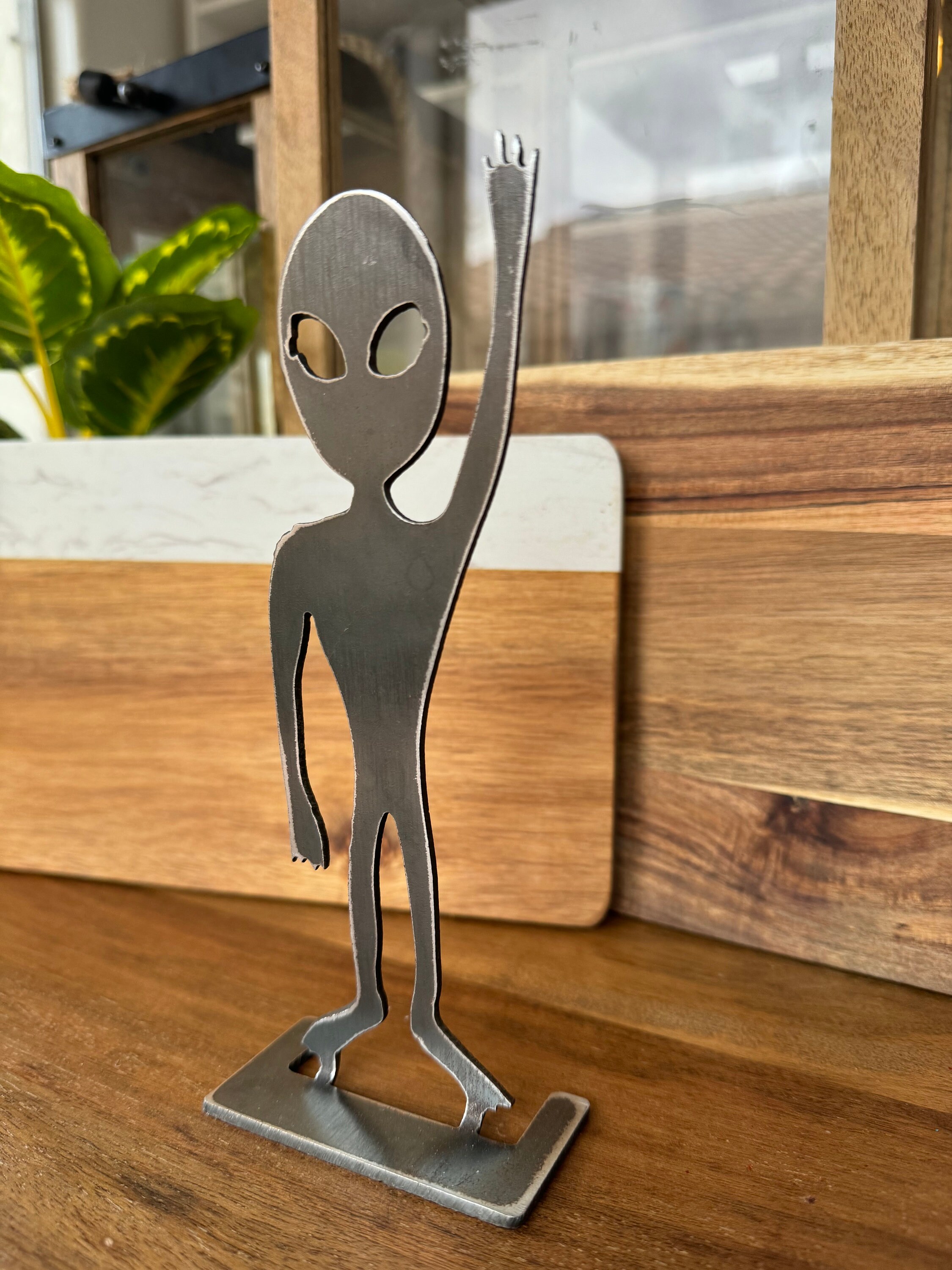 Alien and UFO Metal Statues - Etsy