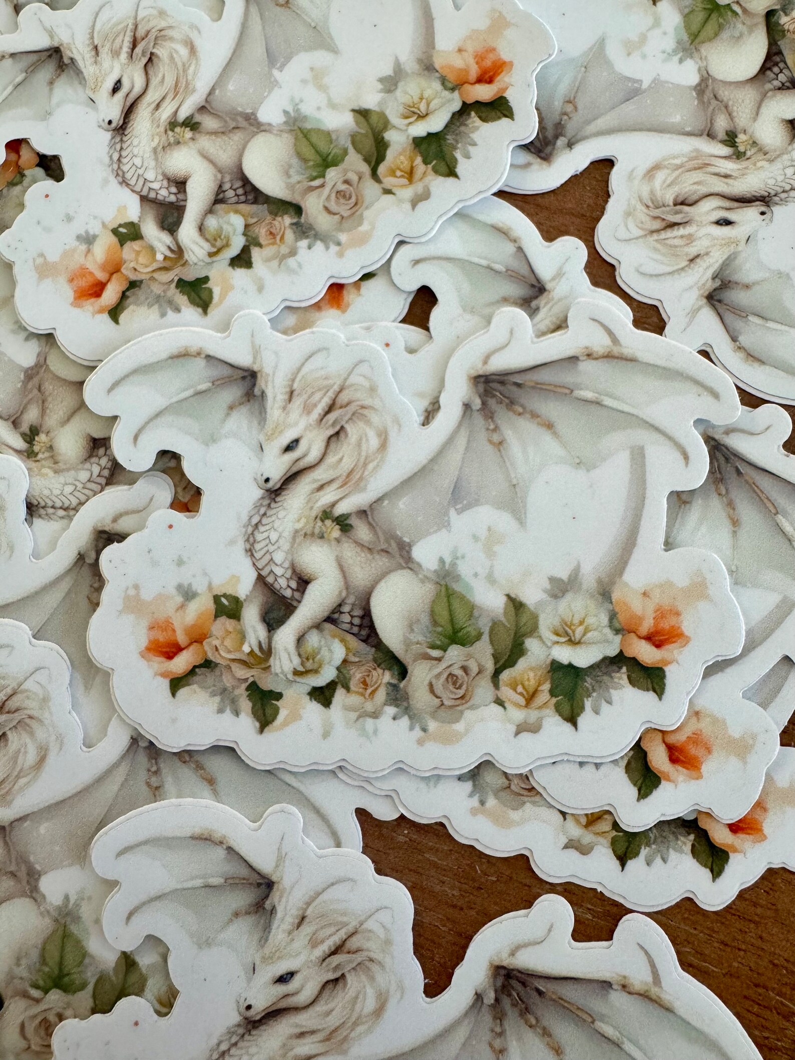 White Dragon Sticker - Etsy