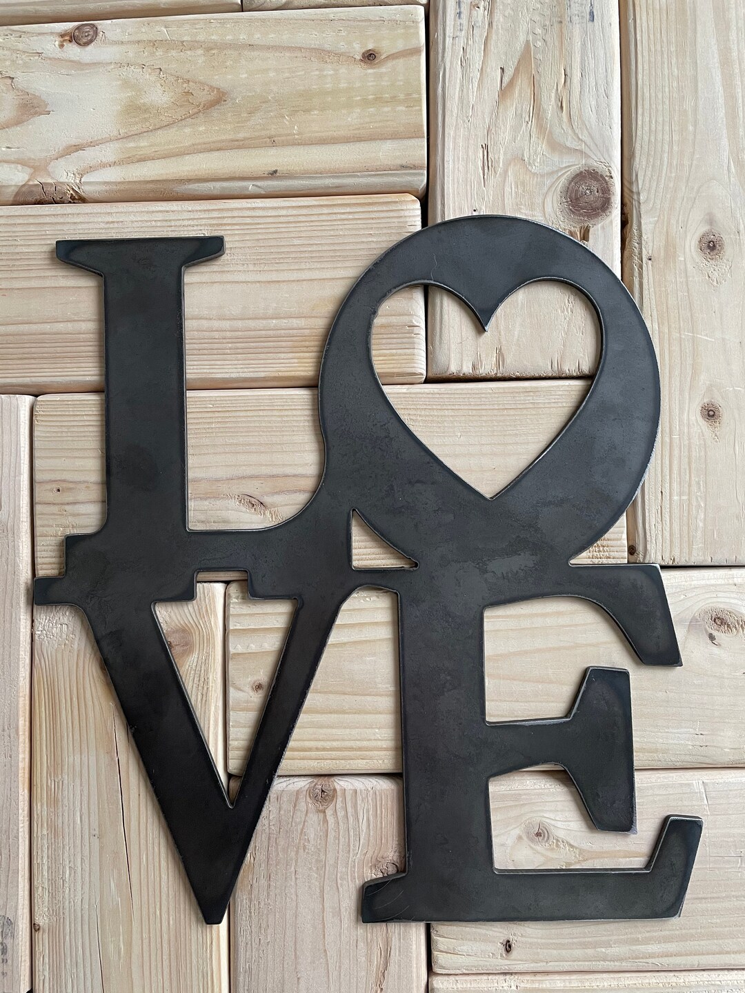 Metal Love Sign - Etsy