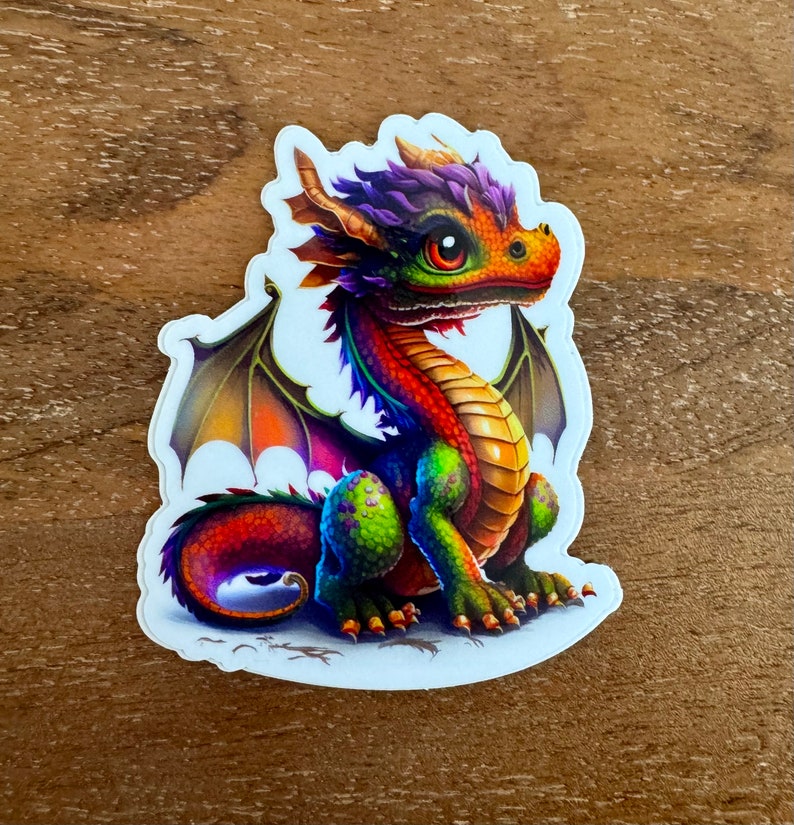 Baby Dragon Sticker - Etsy