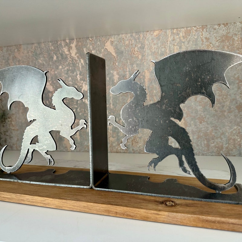 Dragon Bookends - Etsy