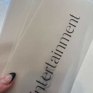 Matte Vellum Cash Envelopes Set Money Envelopes Budget System A6 A5 ...