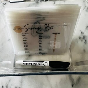 Upgraded 10k Luxe Savings Challenge Acrylic Box| Holiday Challenge ...