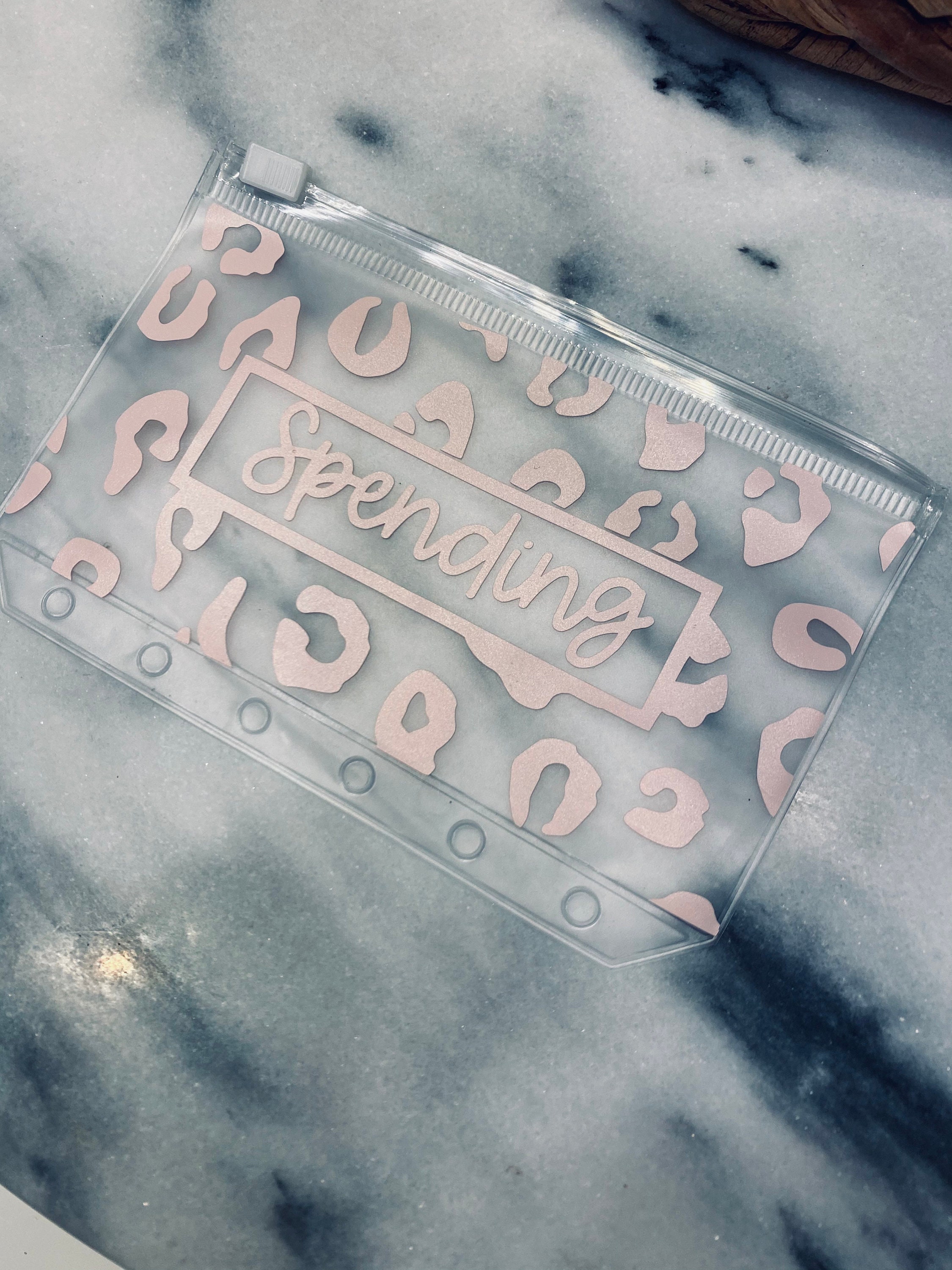 Leopard Cash Zipper Envelopes A7 A6 and A5 Custom Budget - Etsy