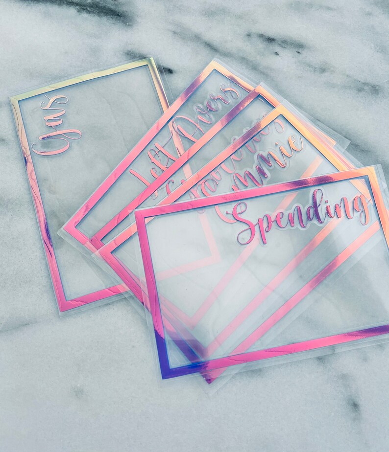 MINI Clear Cash Envelopes Money Envelopes Budget System - Etsy