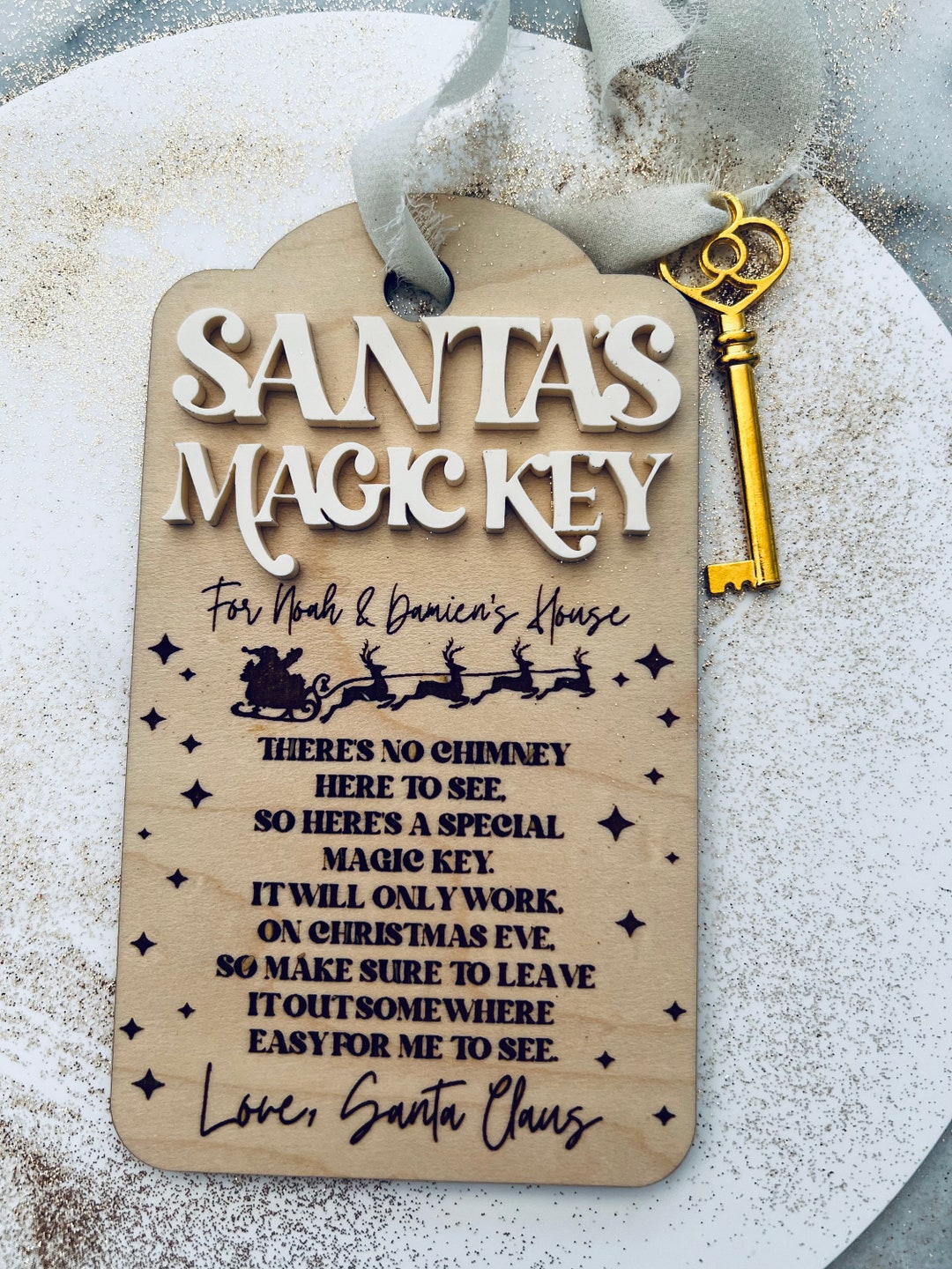 Santa's Magic Key Magic Key Christmas Key Christmas Christmas Decor ...