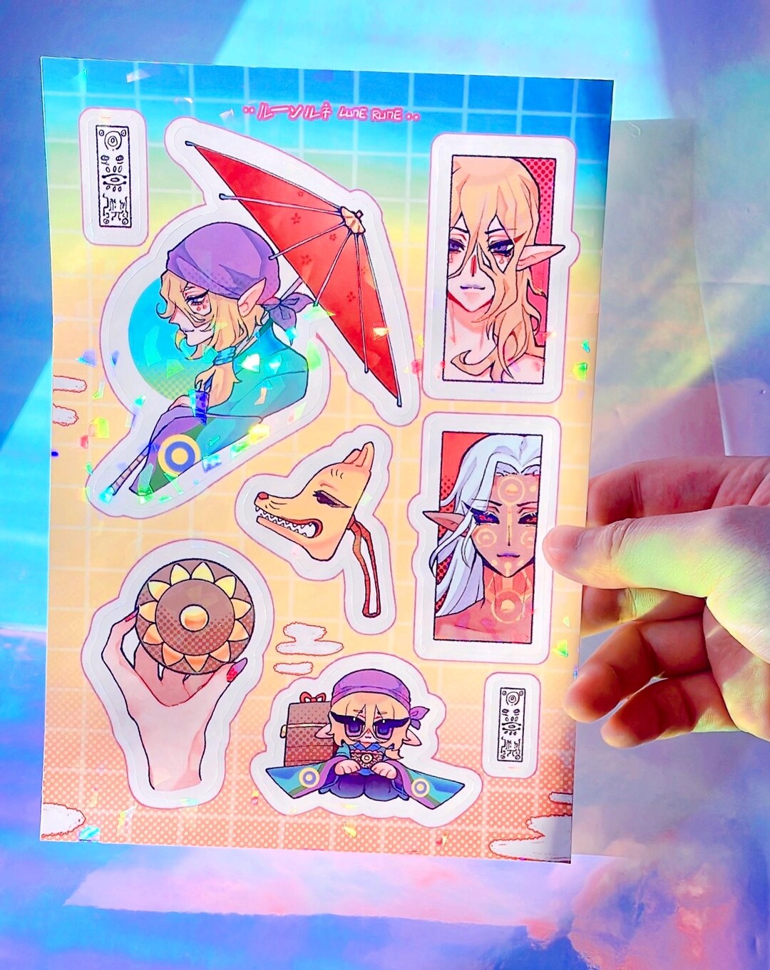 Mononoke Holographic Sticker Sheet fan Art - Etsy