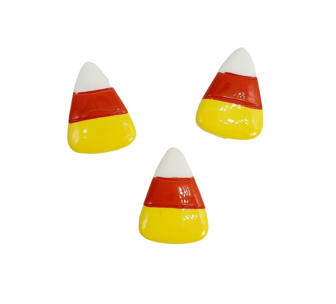 CANDY CORN Flat Back Resin, Candy Corn Embellishment, DIY Hair Bows ...