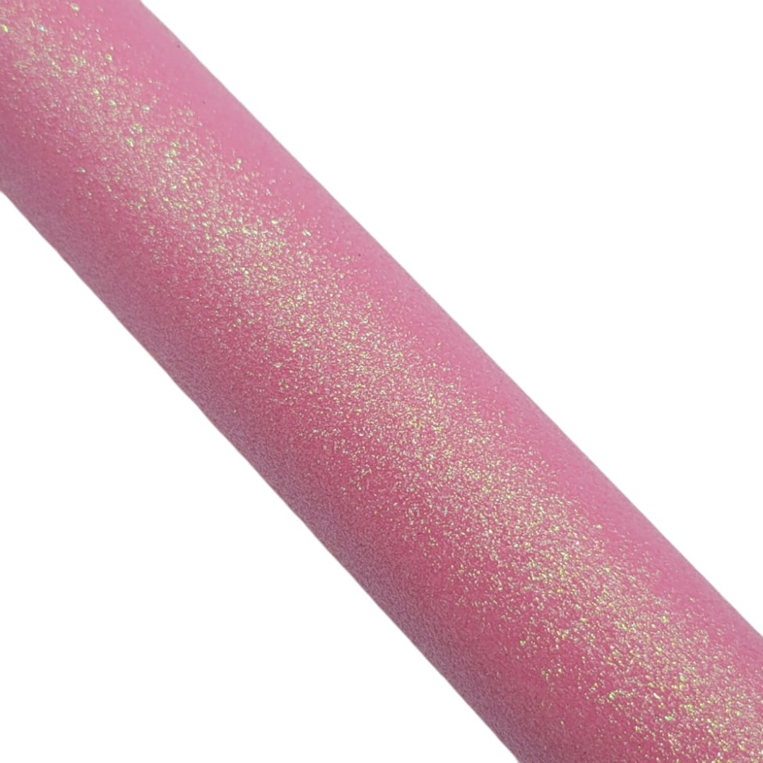 PRETTY PINK Fine Glitter Canvas Sheet, Pretty Pink Fine Glitter Vinyl ...