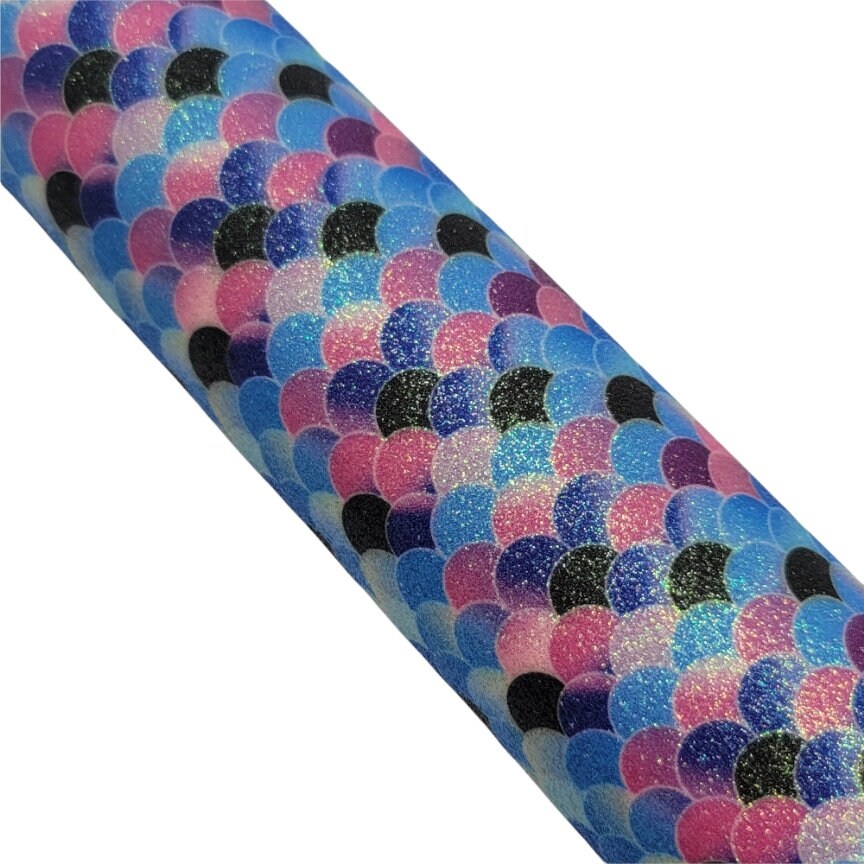 MERMAID SCALE Fine Glitter Canvas Sheet Glitter Scale Canvas - Etsy