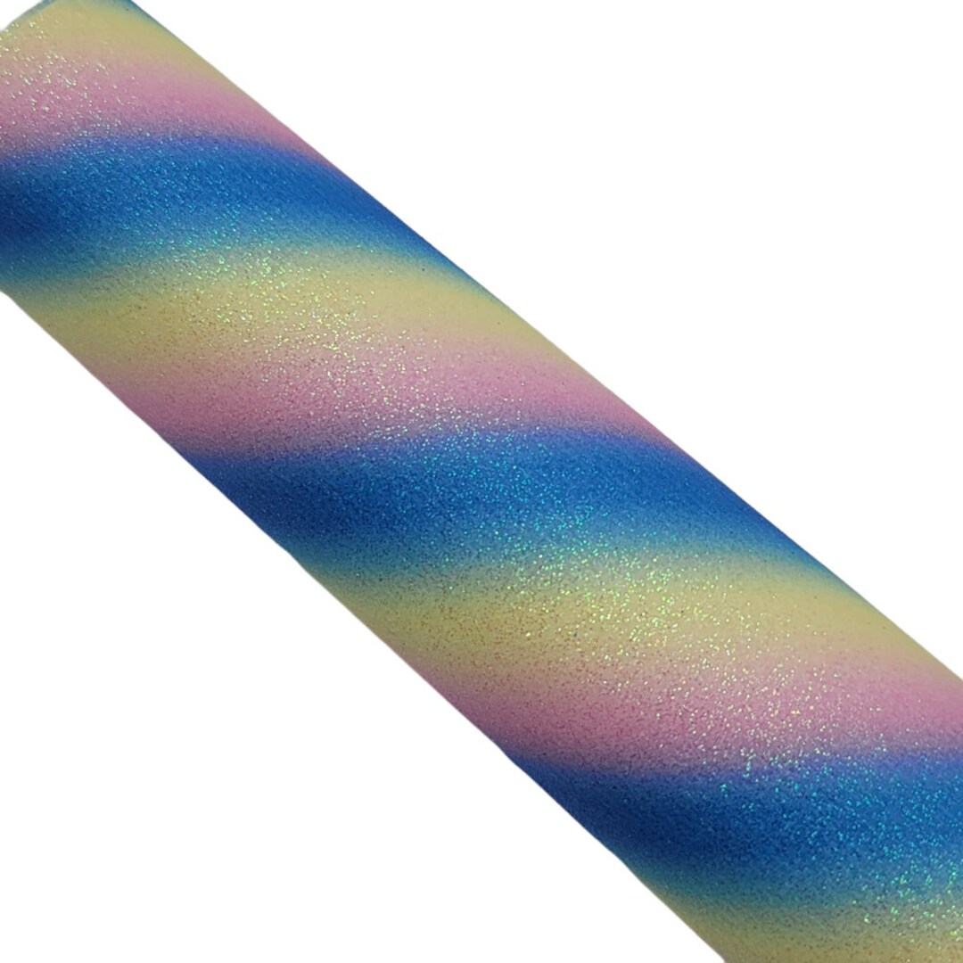 Cotton Candy Glitter Faux Leather Sheet: Rainbow Scale Canvas - Etsy