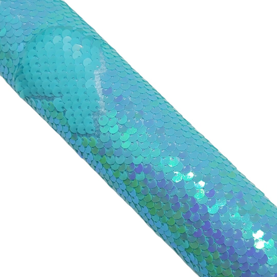 BLUE Reversible Sequin Fabric Sheet - Etsy