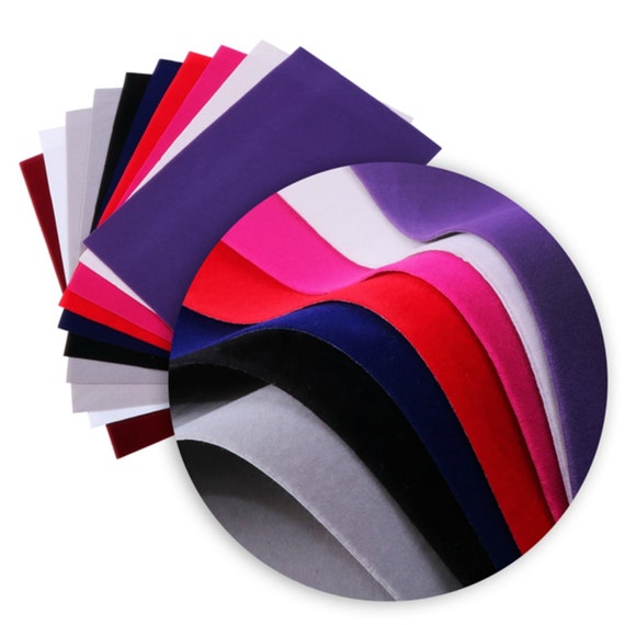 FLOCKED VELVET Soft and Thin Sheet Velvet Sheets Hair Bows - Etsy